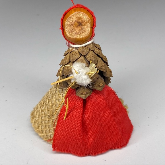 Vintage | Holiday | Vintage Christmas Hazelnut Head With Scarf Doll ...